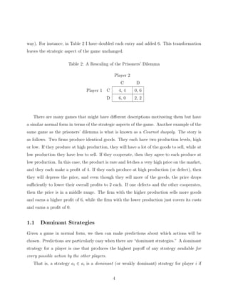 A brief introduction to the basics of game theory | PDF