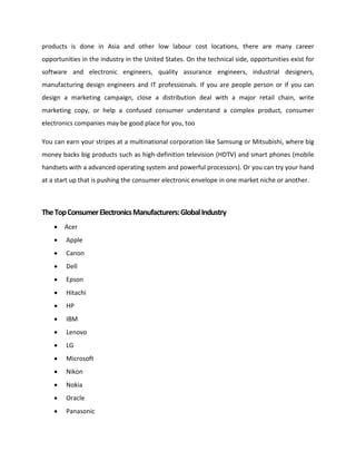 A brief introduction to the consumer durable industry | PDF