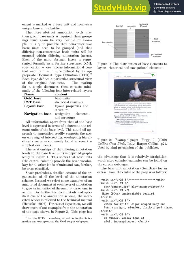 A Brief Introduction To The Gem Annotation Schema For Complex Document