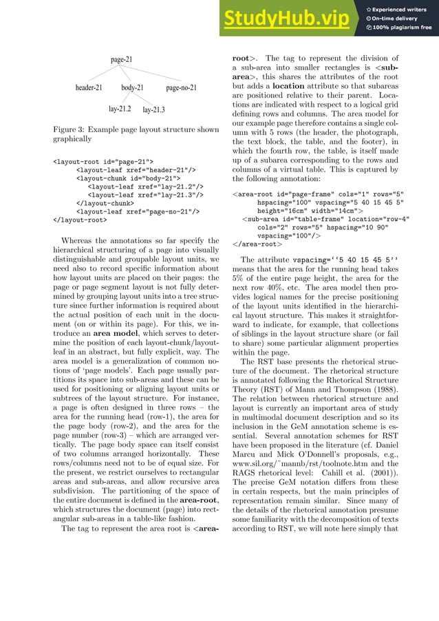 A Brief Introduction To The Gem Annotation Schema For Complex Document