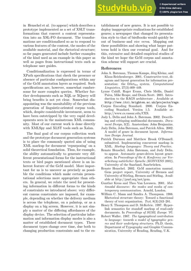 A Brief Introduction To The Gem Annotation Schema For Complex Document Layout Pdf