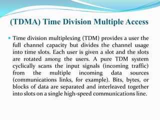Introduction to WDM and TDM | PPT