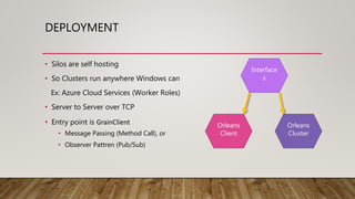 A Brief Intro to Microsoft Orleans | PPTX