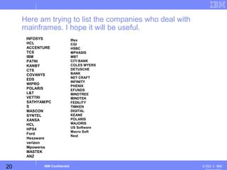 A brief look at ibm mainframe history | PPT