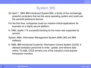 A brief look at ibm mainframe history | PPT