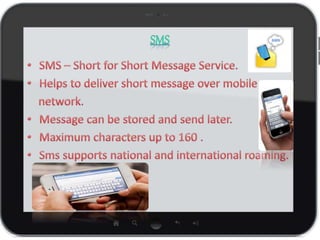 A brief on sms ,mms bluetooth | PPTX