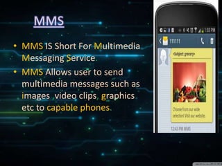 A brief on sms ,mms bluetooth | PPTX