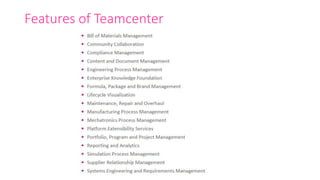 A Brief on Teamcenter | PPTX
