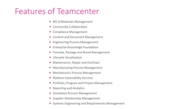 A Brief on Teamcenter | PPTX | Computer Software and Applications ...
