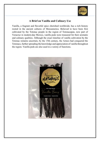 A Brief on Vanilla and Culinary Use..pdf