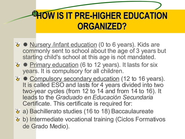 A Brief Outline Of The Catalan Educational System | PPT