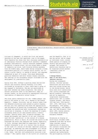 A Brief Outline Of The History Of Exhibition Making | PDF