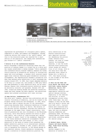 A Brief Outline Of The History Of Exhibition Making | PDF