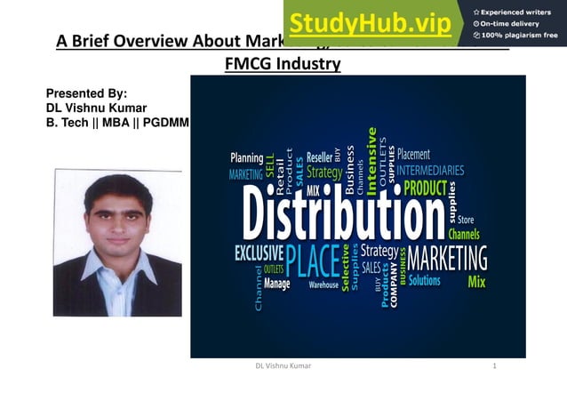 A Brief Overview About Marketing, Sales Distribution In FMCG Industry | PPT