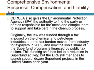 A Brief Overview of CERCLA | PPT