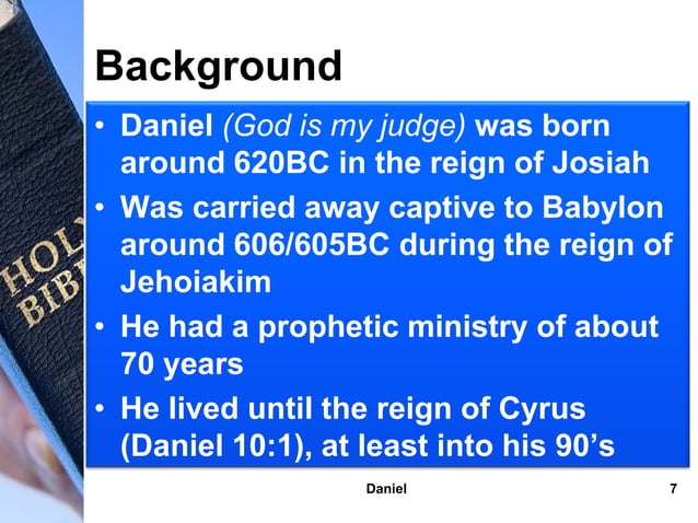 A brief overview of daniel | PPT