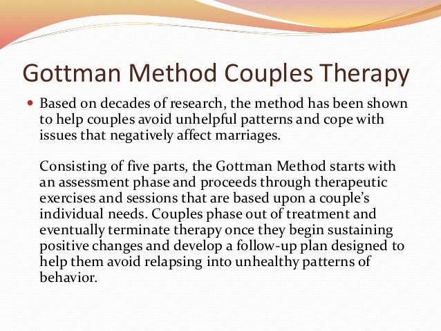 A Brief Overview of Gottman Method Couples Therapy