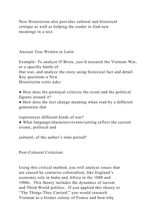 A Brief Overview of Literary Criticism .docx