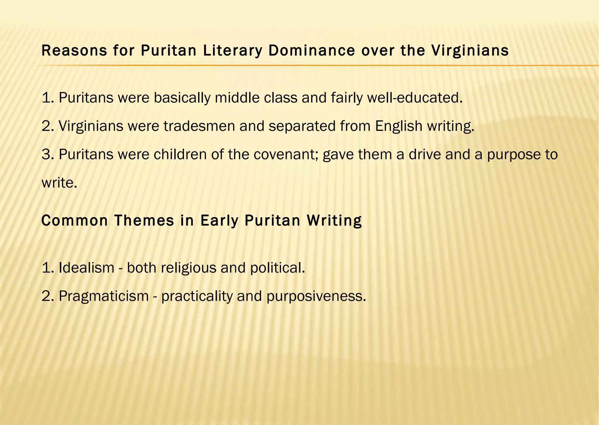 A brief overview of the puritan legacy in | PPT | Christianity ...