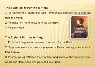 A brief overview of the puritan legacy in | PPT