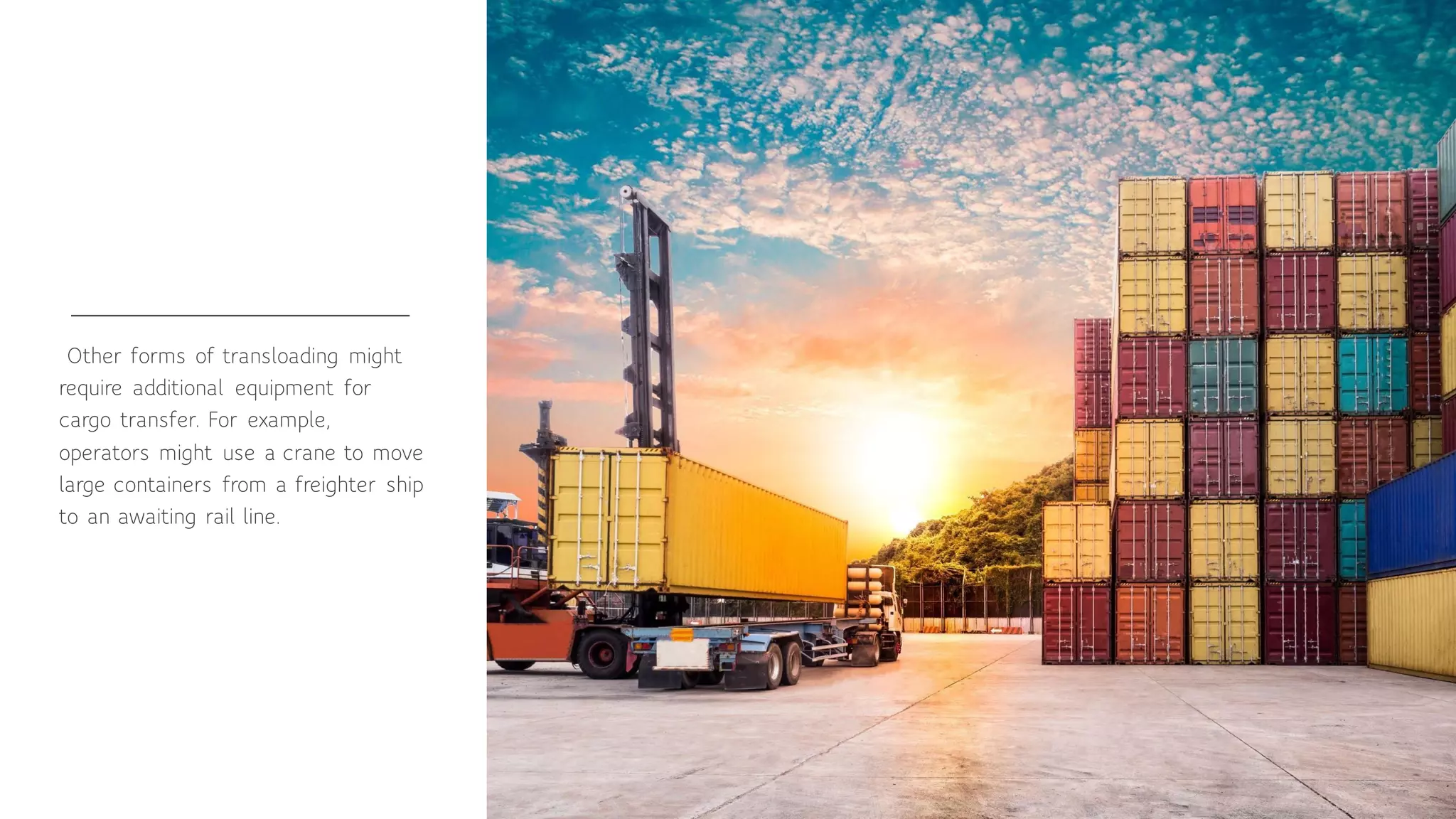 A Brief Overview of Transloading in Shipping and Logistics | PPT
