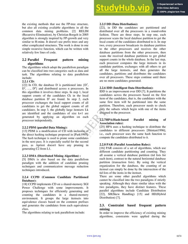 A Brief Overview On Frequent Pattern Mining Algorithms Pdf