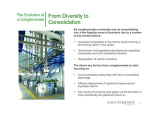 A brief perspective on conglomerates v2 | PDF