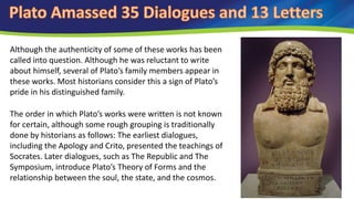 A brief profile of the great philosopher plato | PPTX