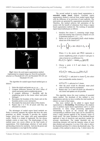 A brief review of segmentation methods for medical images | PDF