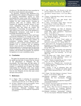 A Brief Review Of Studies Of Wikipedia In Peer-Reviewed Journals | PDF