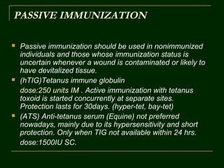 A brief review of tetanus prophylaxis haris bela | PPT