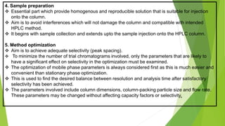 A brief review on development and validation of hplc method. | PPTX