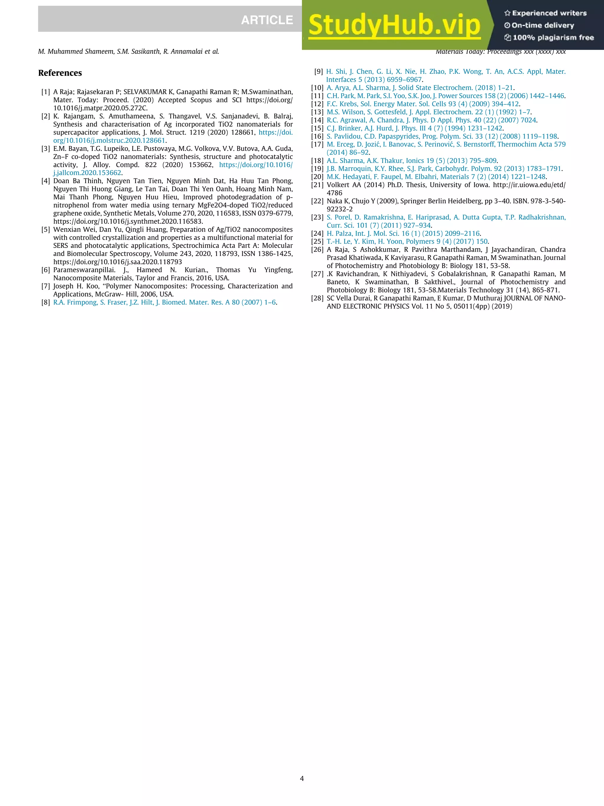 A Brief Review On Polymer Nanocomposites And Its Applications | PDF