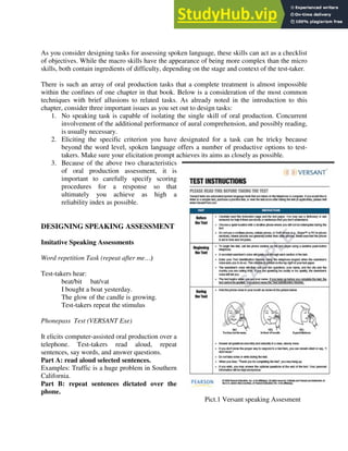 A Brief Summary Of Speaking Assessment - HD Brown. | PDF