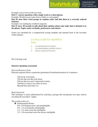 A Brief Summary Of Speaking Assessment - HD Brown. | PDF