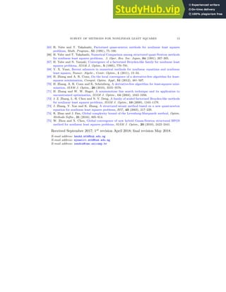 A BRIEF SURVEY OF METHODS FOR SOLVING NONLINEAR LEAST-SQUARES PROBLEMS | PDF