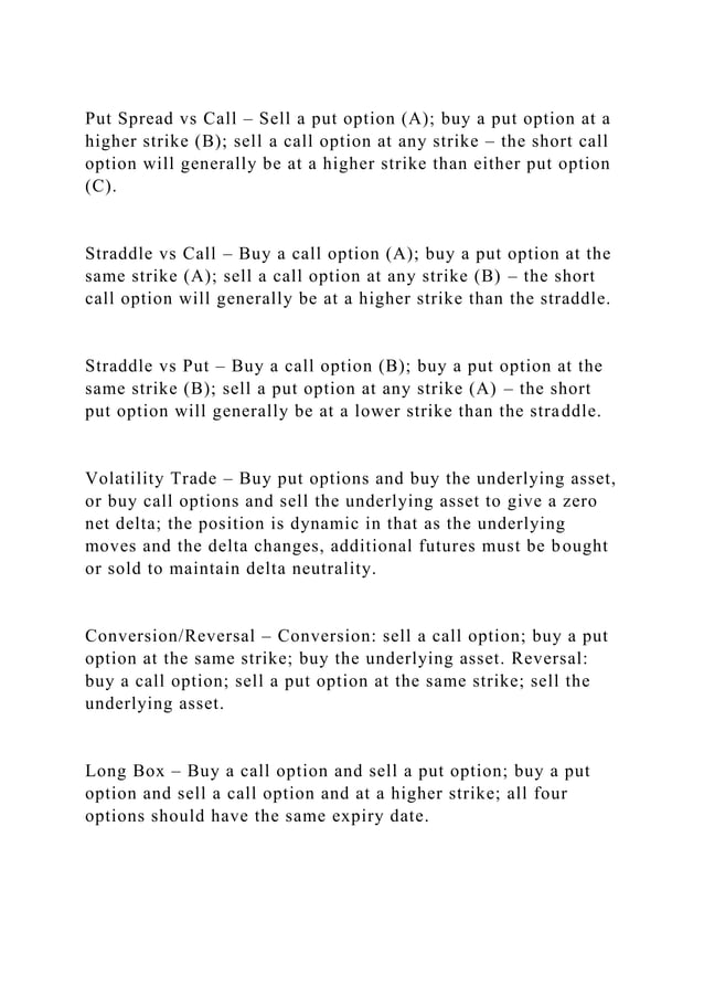 A Brief Taxonomy of Derivatives and Exotic Options Bond Me.docx