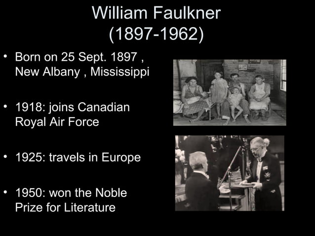 A brief touch on William Faulkner's Barn Burning | PPT
