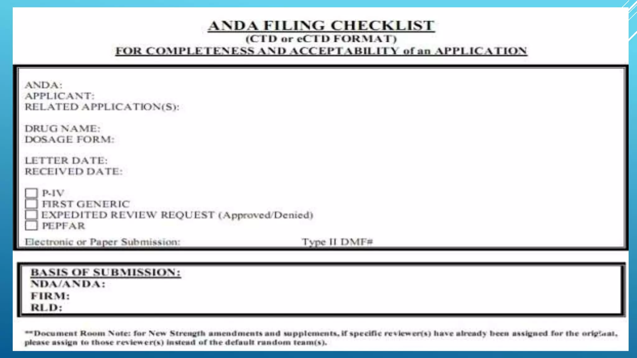 Abriviated new drug application 505(j) filling | PPTX