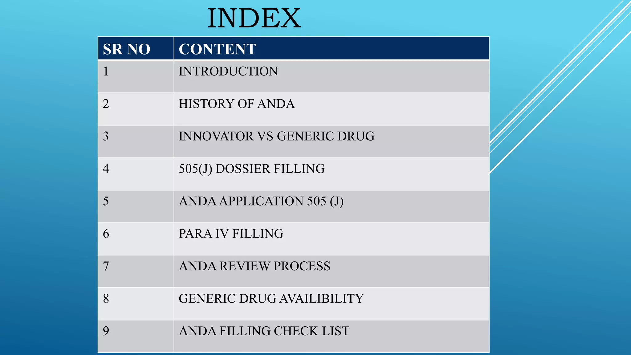 Abriviated new drug application 505(j) filling | PPTX
