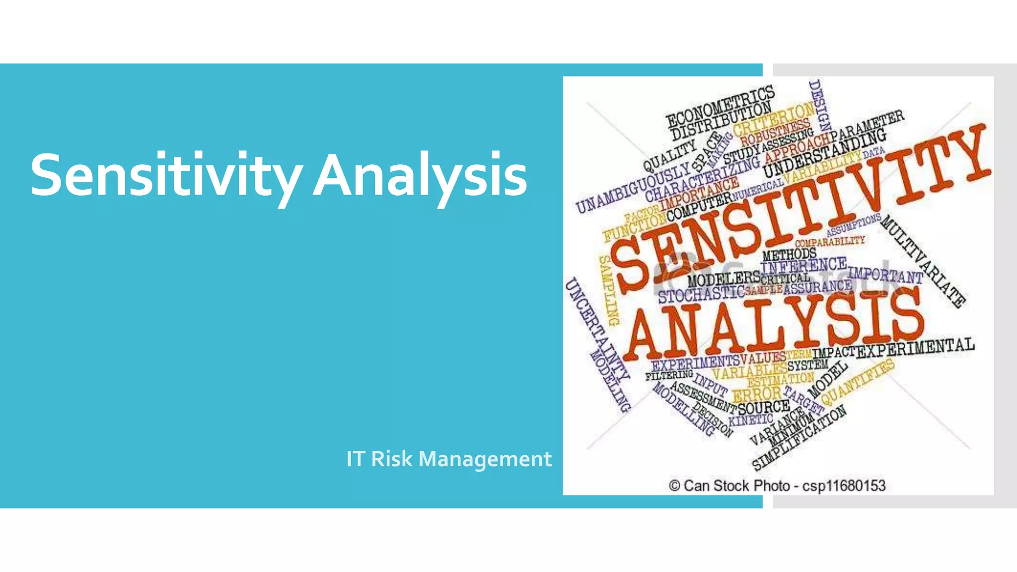 Sensitivity analysis | PPTX