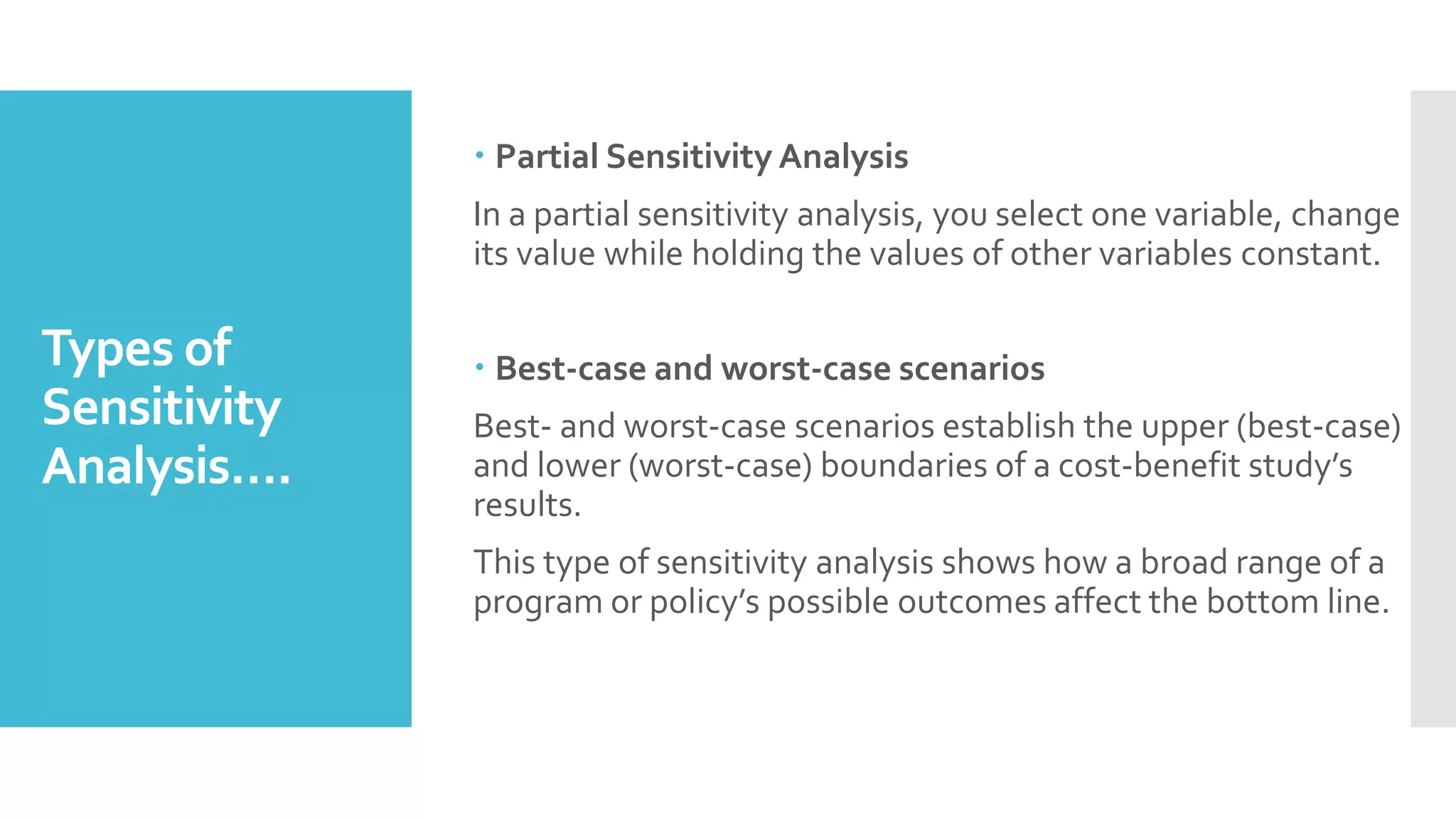 Sensitivity analysis | PPTX