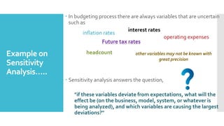 Sensitivity analysis | PPTX