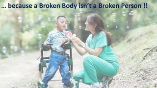 A broken body isn't a broken person - TEDx Talk by Janine Shepherd | PPTX