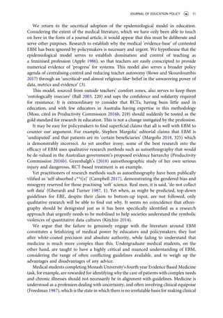 A broken paradigm? What education needs to learn from evidence-based ...