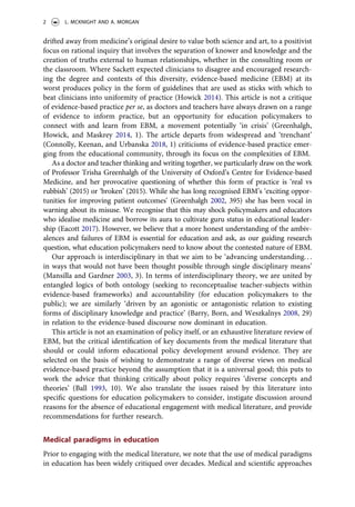 A broken paradigm? What education needs to learn from evidence-based ...