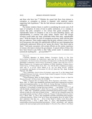 A Broken Windows Theory Of International Corruption - Alford | PDF