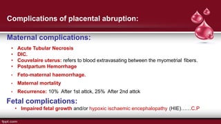Placental Abruption (Accidental hemorrhage) | PPTX