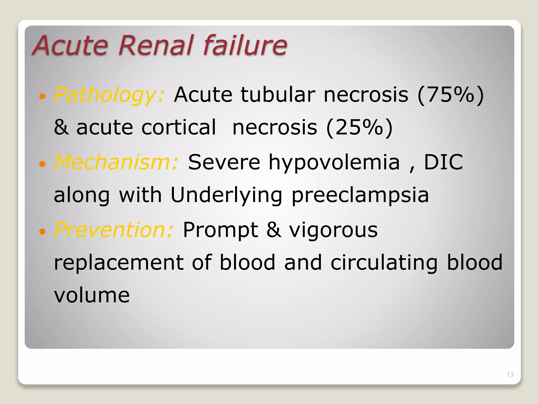 Abruptio placenta- Define, cause, sign and symptoms, Risk Factors ...