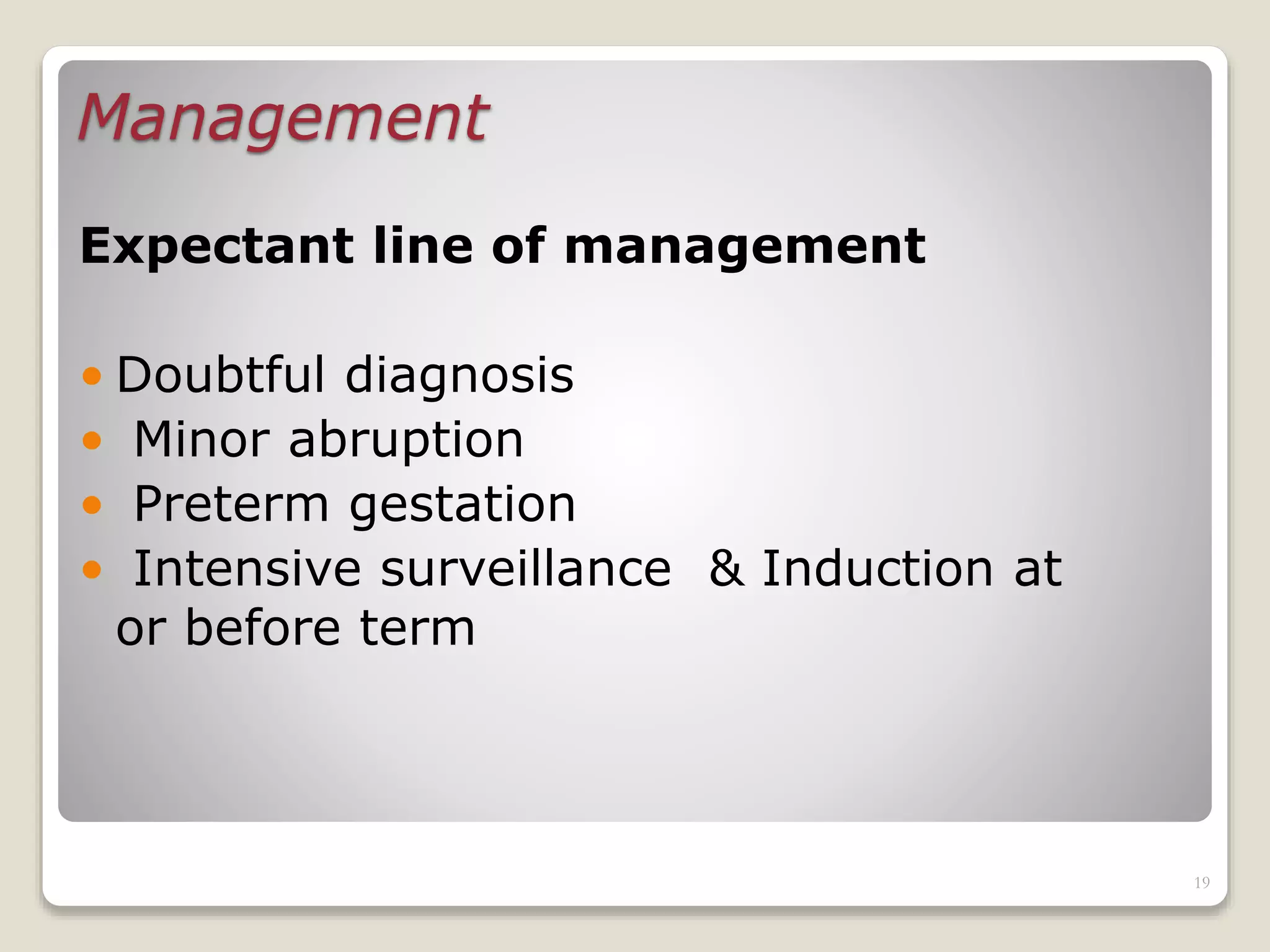 Abruptio placenta- Define, cause, sign and symptoms, Risk Factors ...